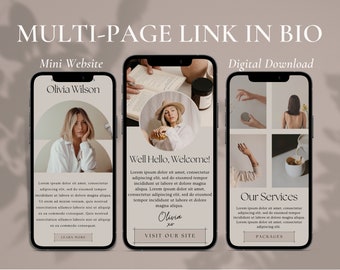 Link Tree Template - Etsy