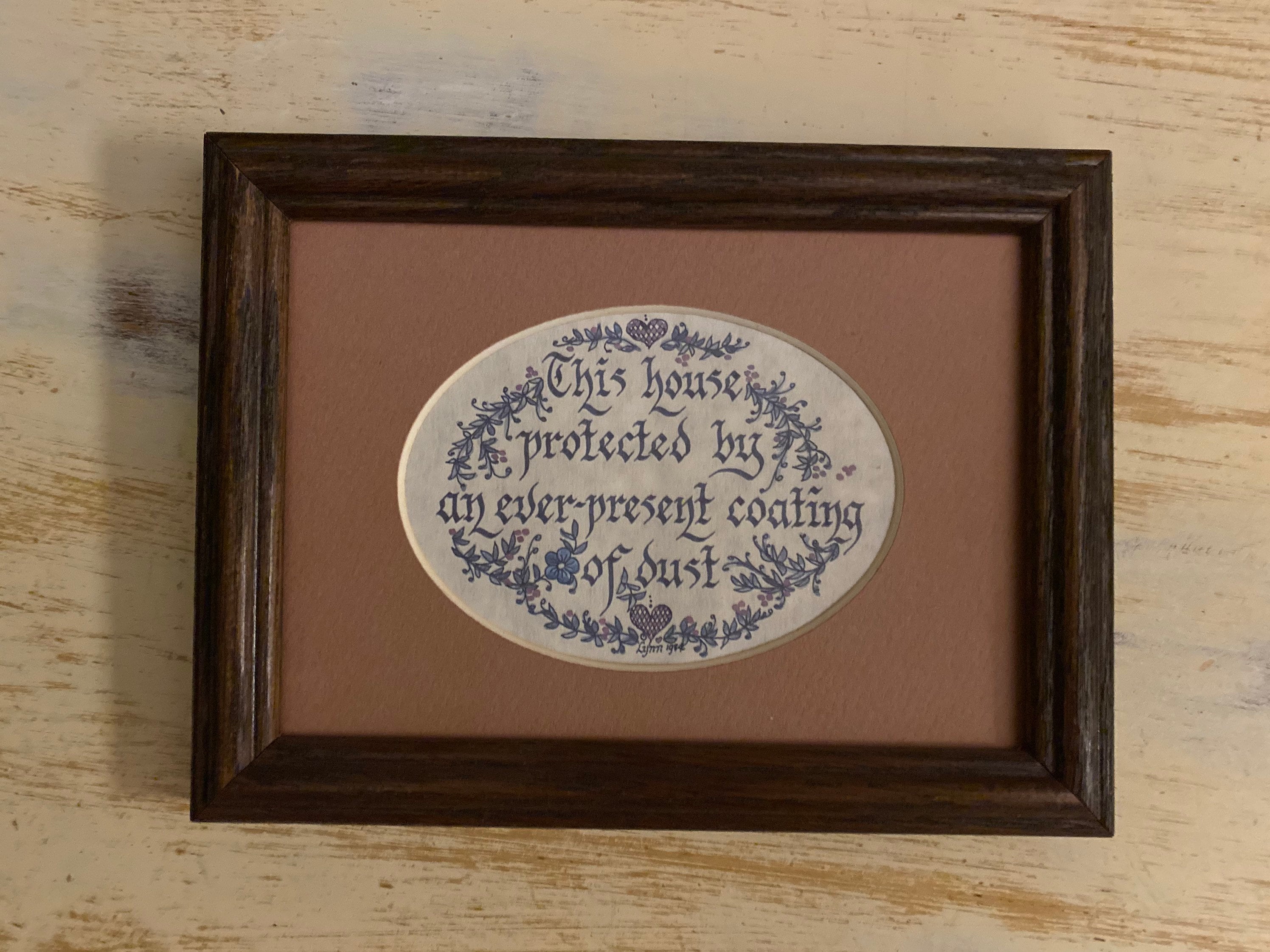 1980’s Creative Calligraphy Wall Decor - Etsy