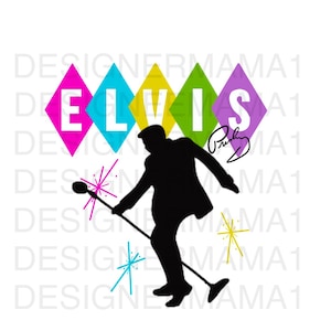 Elvis Presley Svg Png Jpg the King of Rock and Roll Cut File Cricut ...