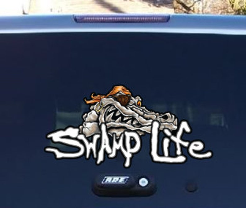 Swamp Life 3D Skull Decal - Etsy