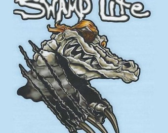 Swamp Life 3D Skull Decal - Etsy