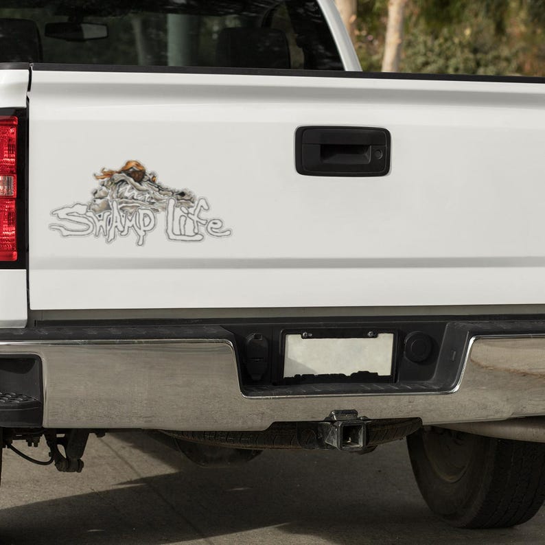 Swamp Life 3D Pirate Gator Skull Decal Window Sticker for Cars, Trucks ...