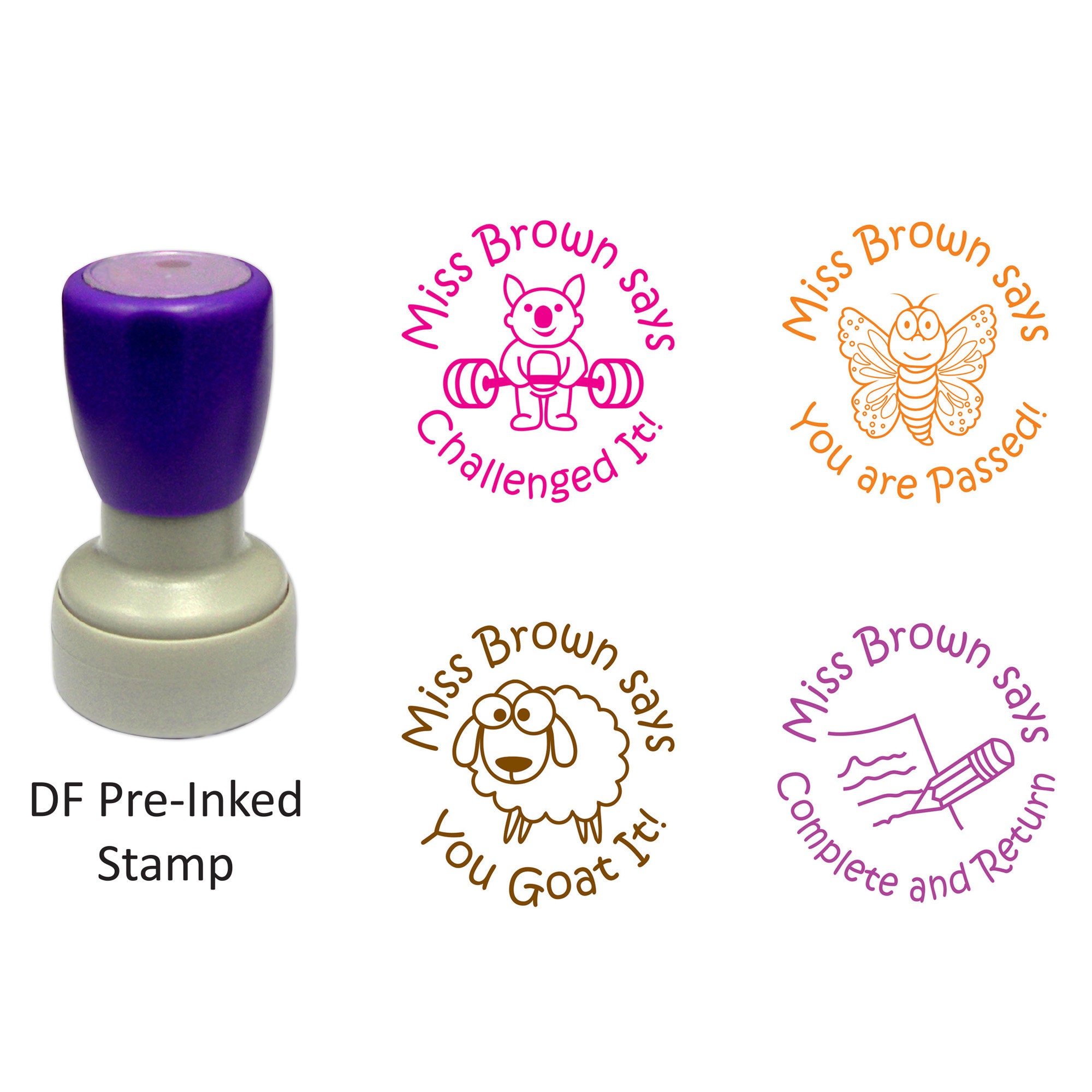 AUSTRALIAN MADE Custom Teacher Stamp Personalised Teacher Name - Etsy ...