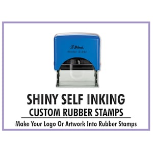 Shiny Custom Rubber Stamp Personalised Self-inking Stamp Australian ...