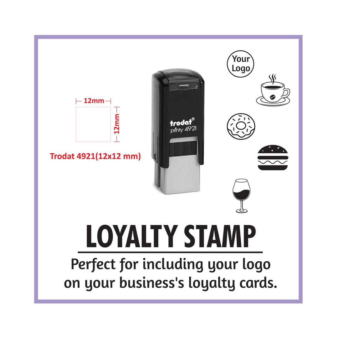 Loyalty Card Stamps Custom Made, Personalised Loyalty Stamps, Quality ...