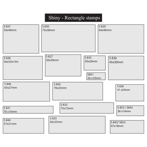 Shiny Custom Rubber Stamp Personalised Self-inking Stamp Australian Made Logo Stamp Business ...