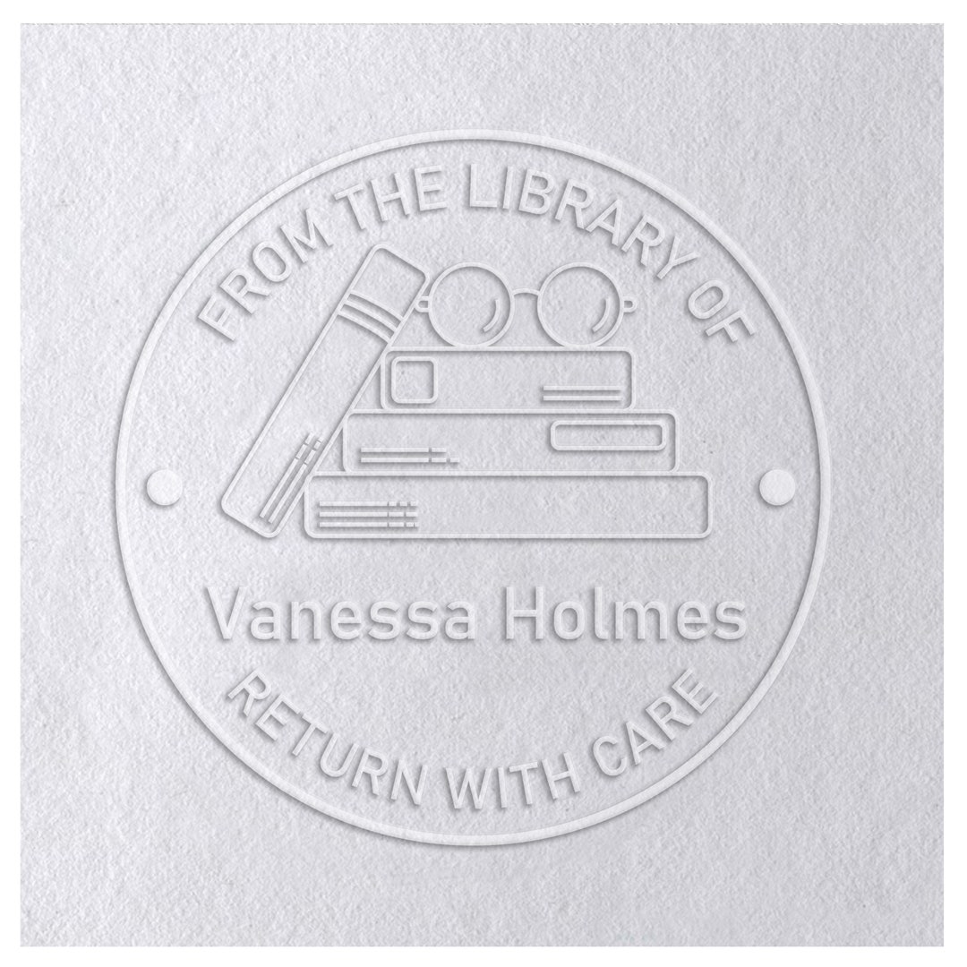 Popular Book Embosser Rubber Stamp Reading Glass Design Specs From the ...
