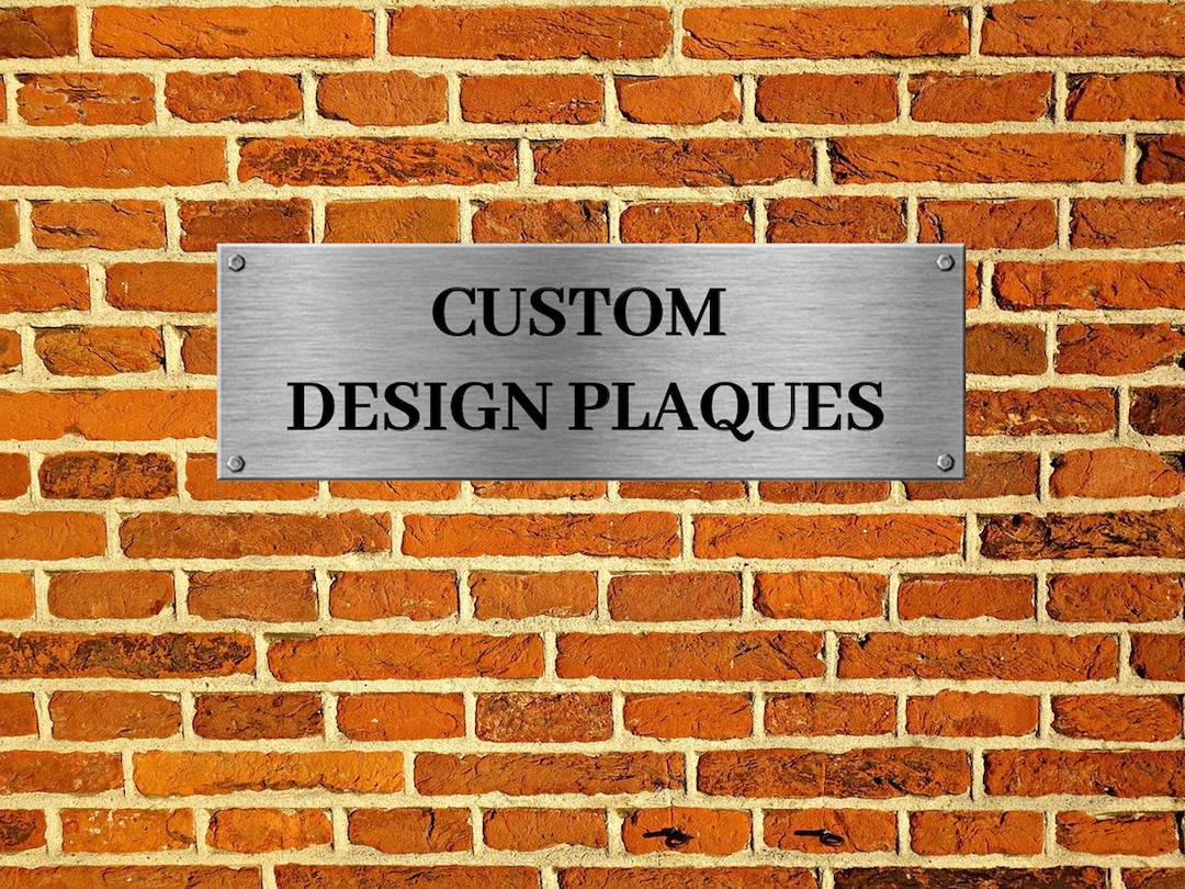 AUSTRALIAN MADE - Custom Stainless Steel Plaque - Personalised Engraved ...