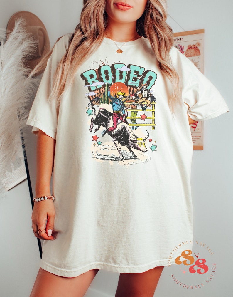 Rodeo Western Graphic Tee, Western Tshirt, Cowgirl Shirt, Trendy ...