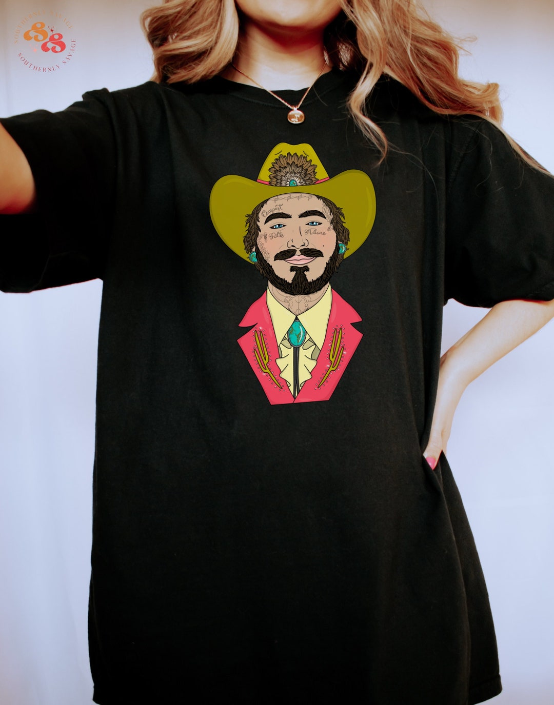 Posty Cowboy, Malone Shirt, Western Graphic Tee, Comfort Colors Shirt ...