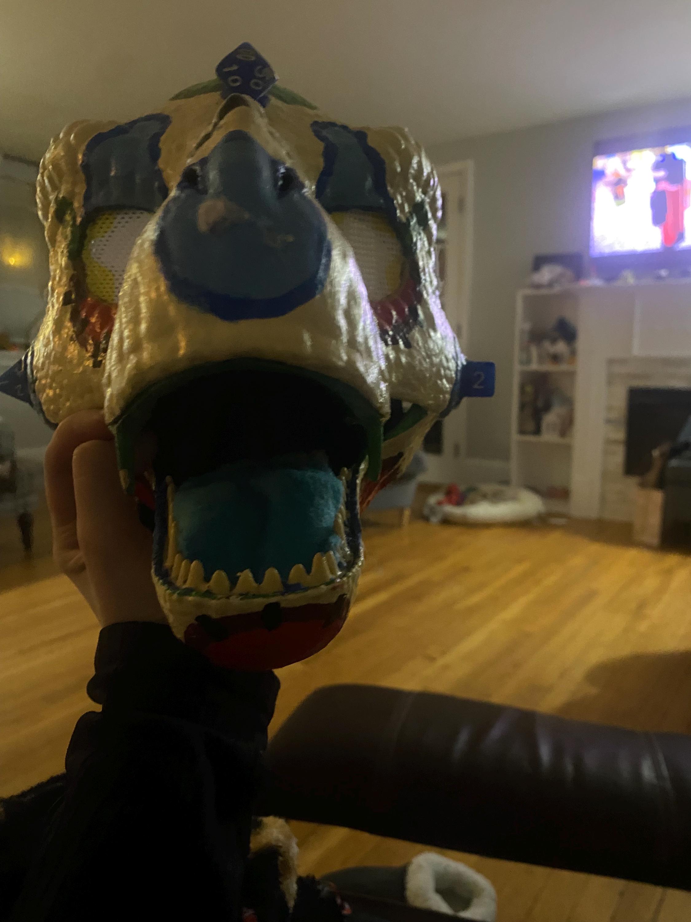 Clown Dino Mask - Etsy