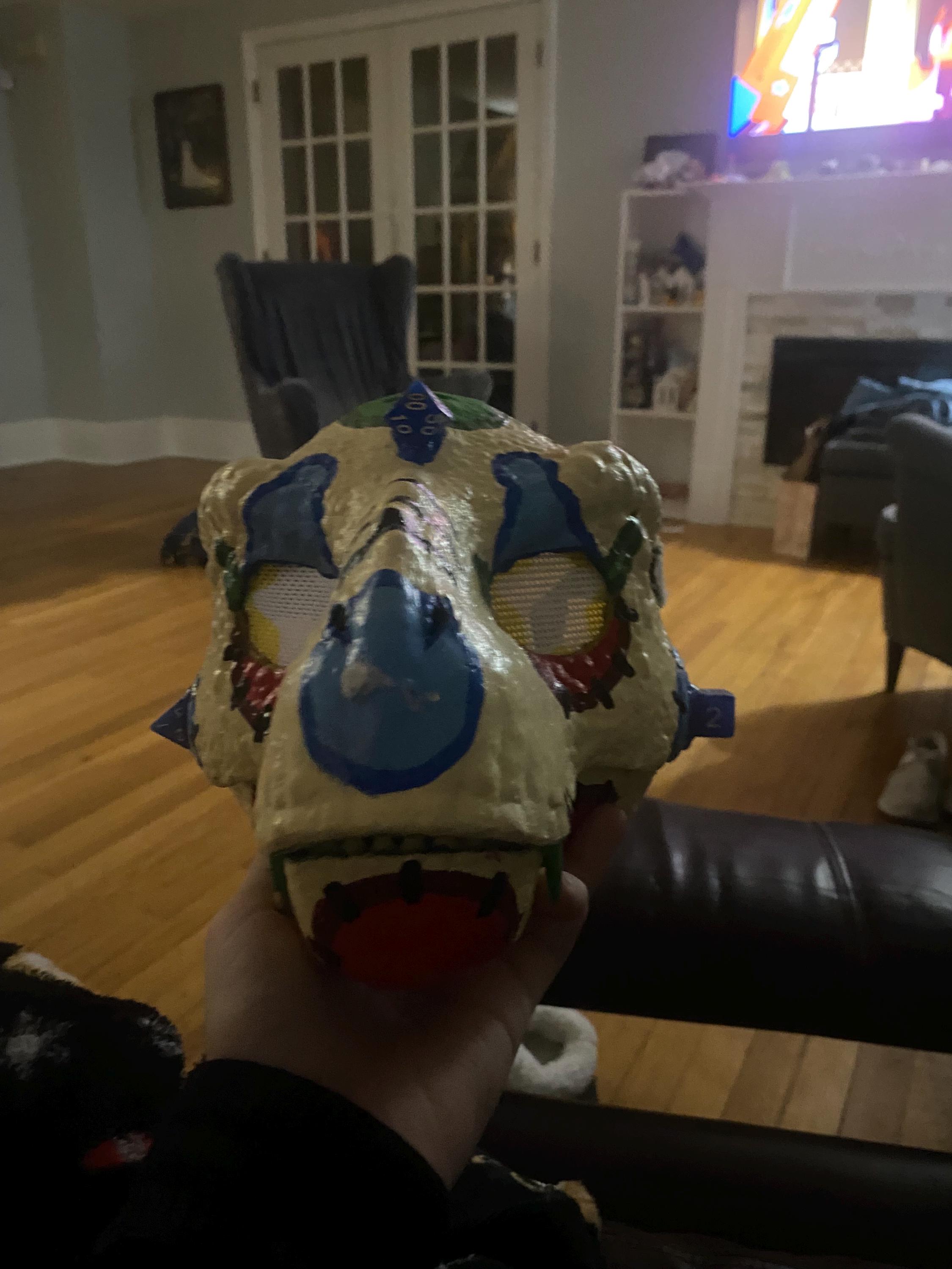 Clown Dino Mask - Etsy
