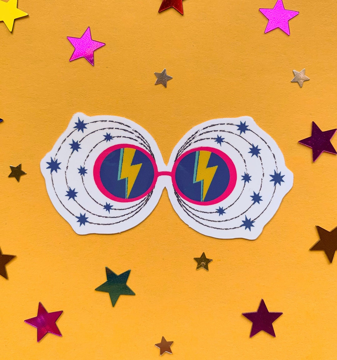 Weird and Wonderful Glasses Elton John Glasses Sticker - Etsy