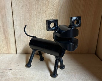Scrap Metal Dog Sculpture - Etsy