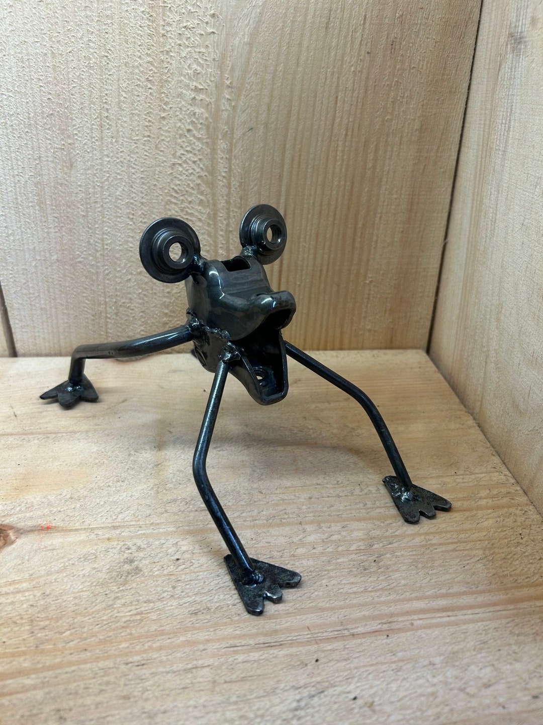 Scrap Metal Frog - Etsy