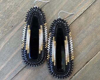 Beaded Earrings - Etsy