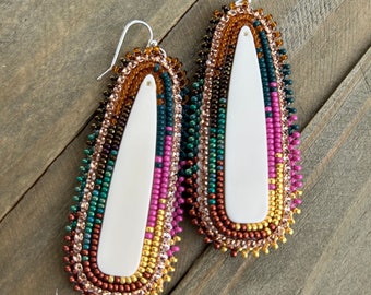 Beaded Earrings - Etsy