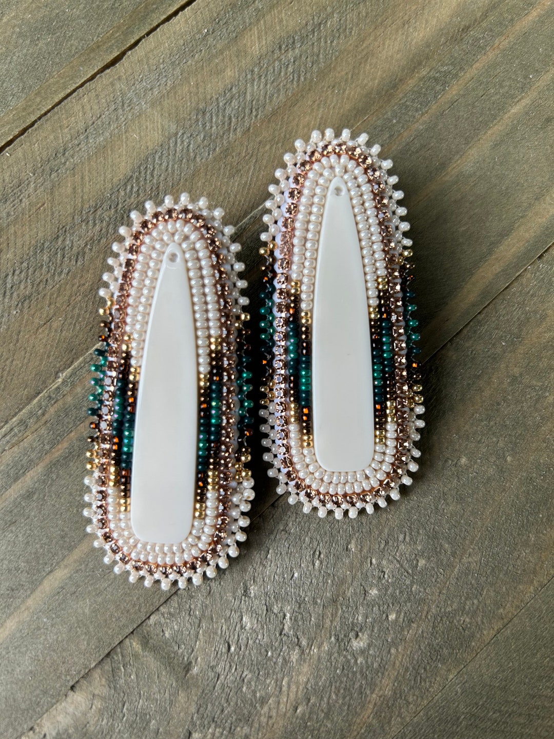 Beaded Earrings - Etsy