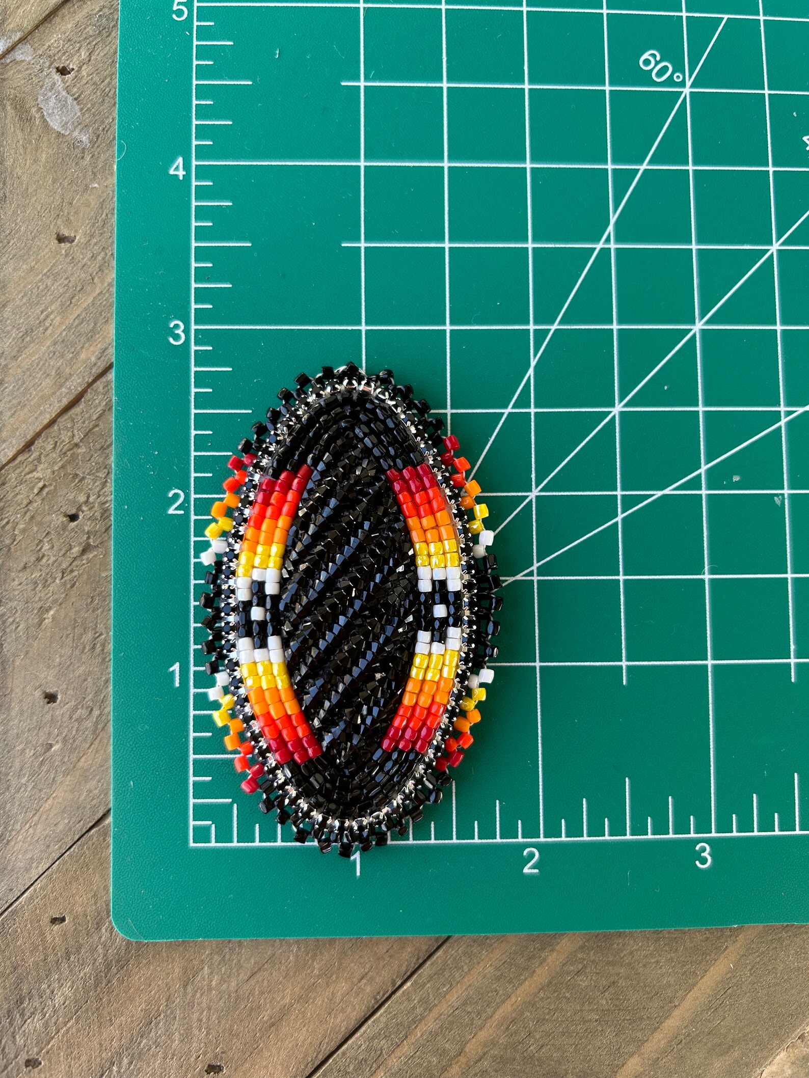 Beaded Fire Color Earrings - Etsy