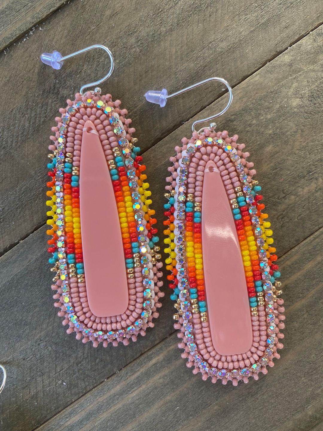 Beaded Earrings - Etsy