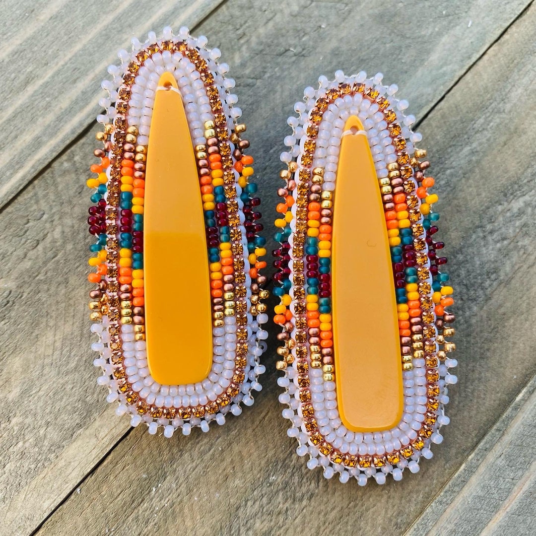 Beaded Earrings - Etsy