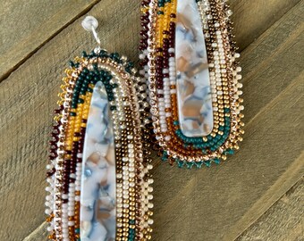 Beaded Earrings - Etsy