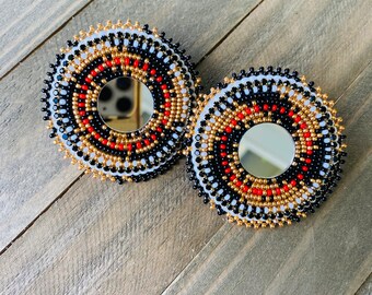 Beaded Earrings - Etsy
