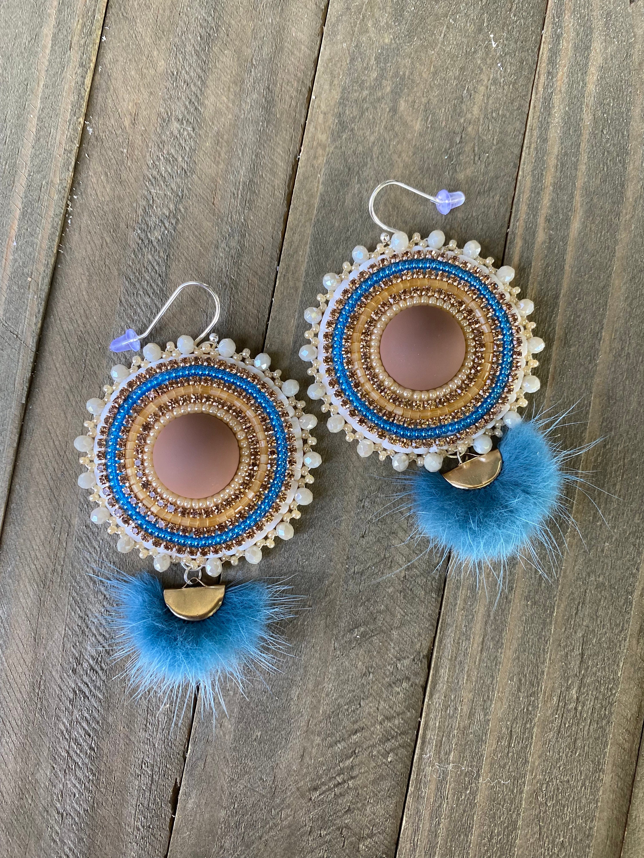 Beaded Earrings - Etsy