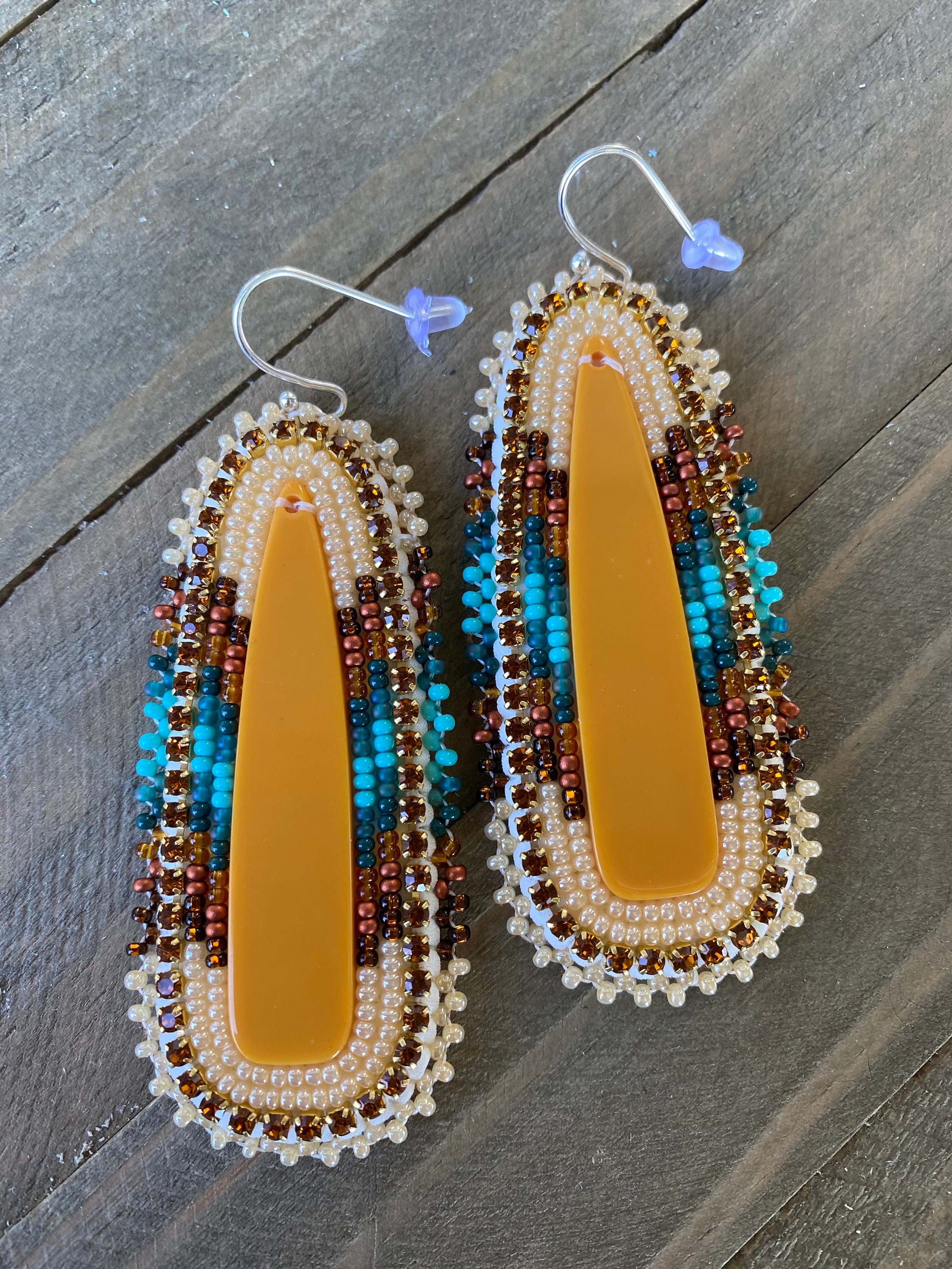 Beaded Earrings - Etsy