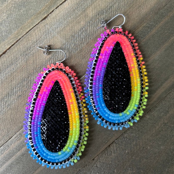 Neon Earrings - Etsy