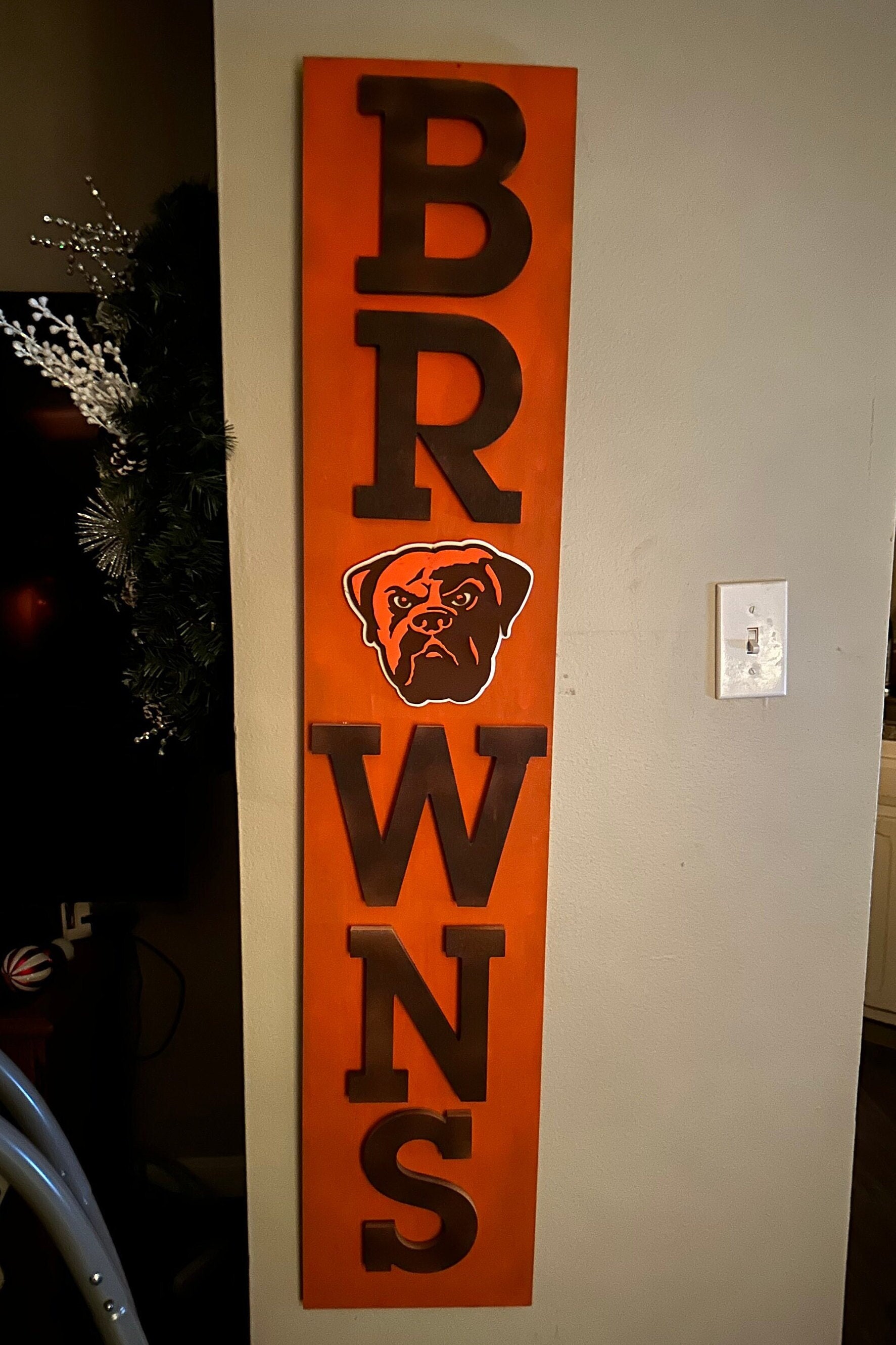 CLEVELAND BROWNS SIGN - Etsy