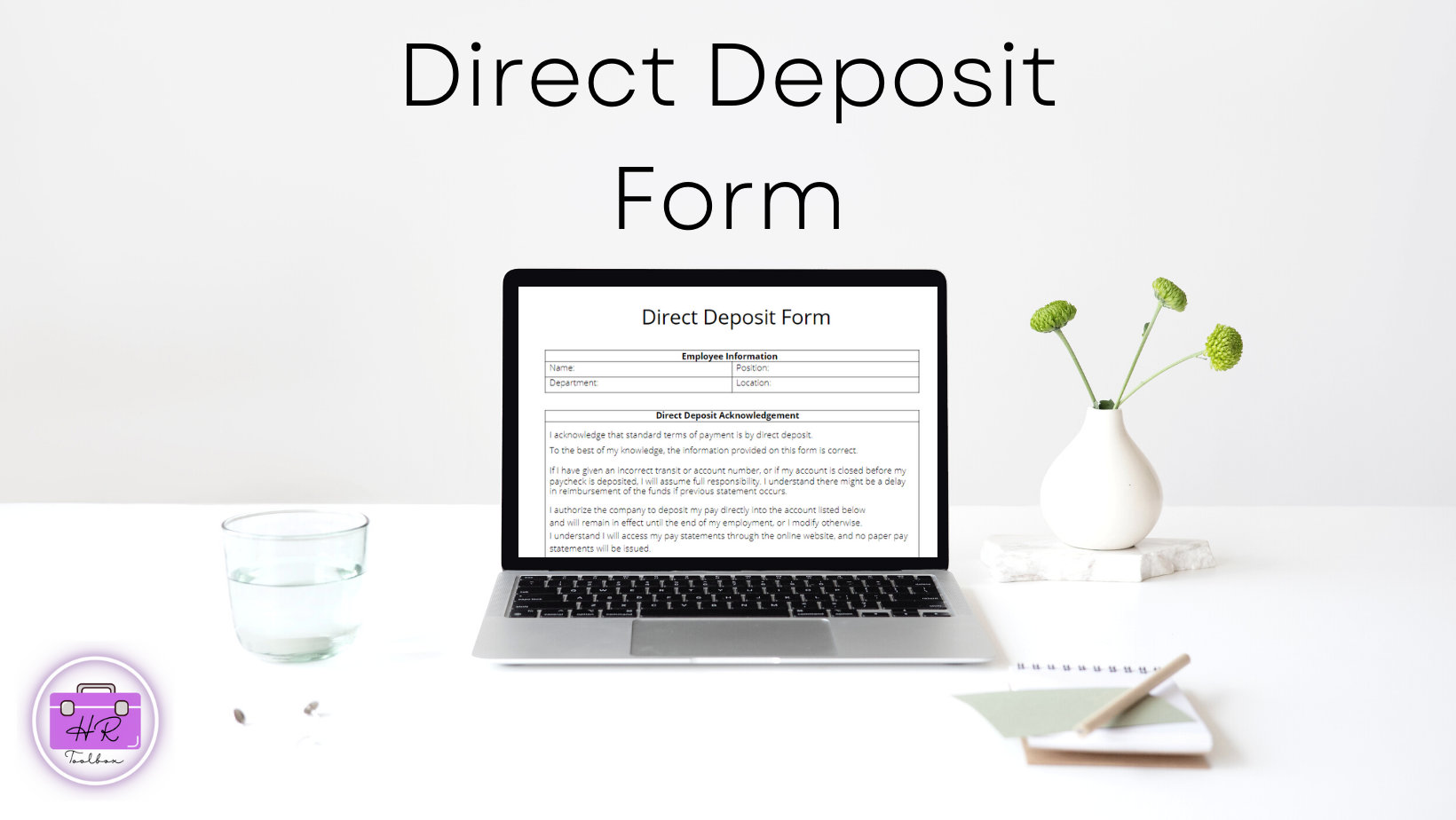 Direct Deposit Form | Digital Download - Etsy