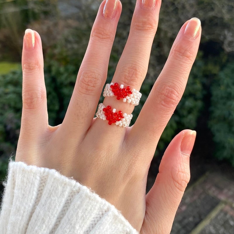 Seed Bead Ring - Etsy