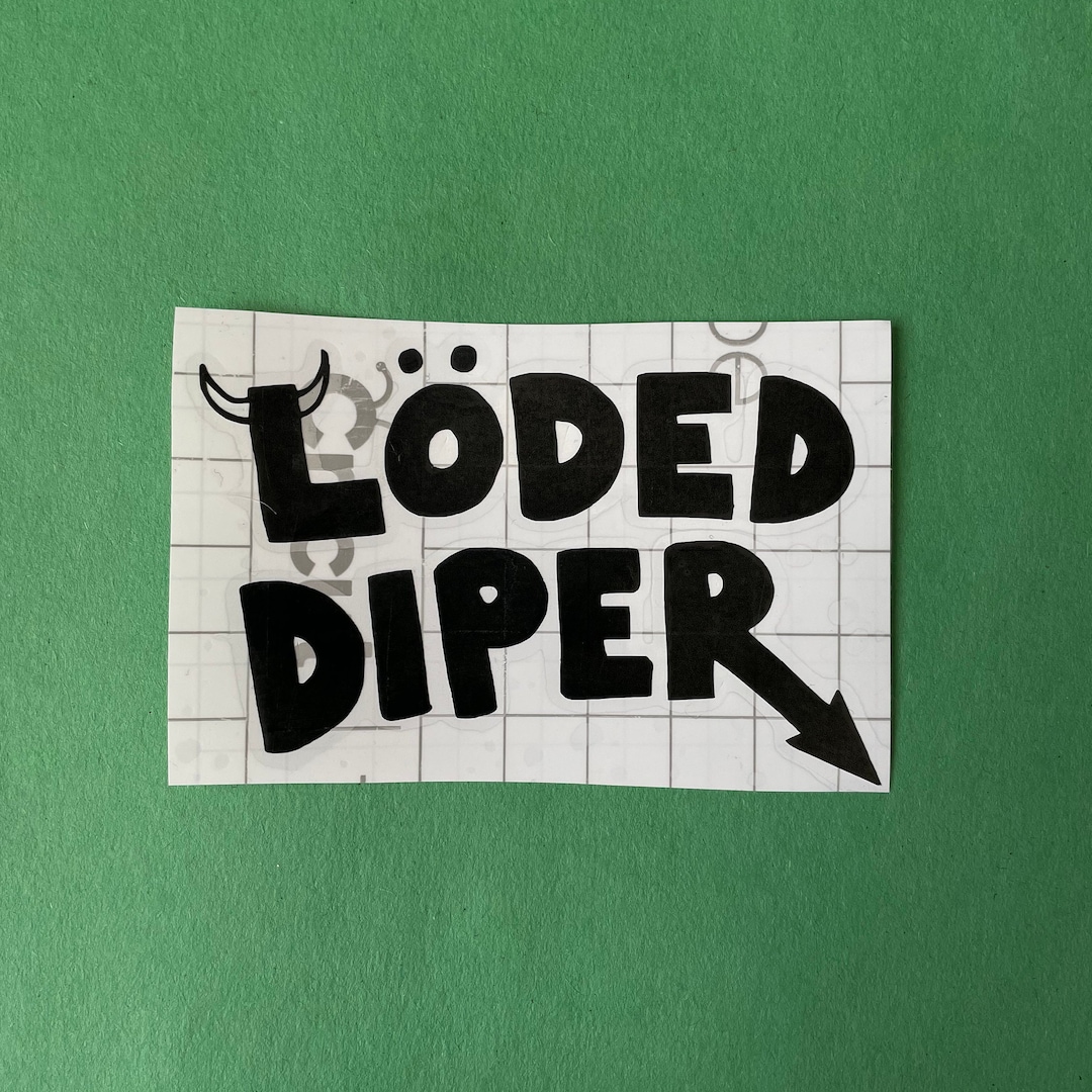 Loded Diper Car Decal | Vinyl Sticker, Water Bottle, Laptop, Rodrick ...