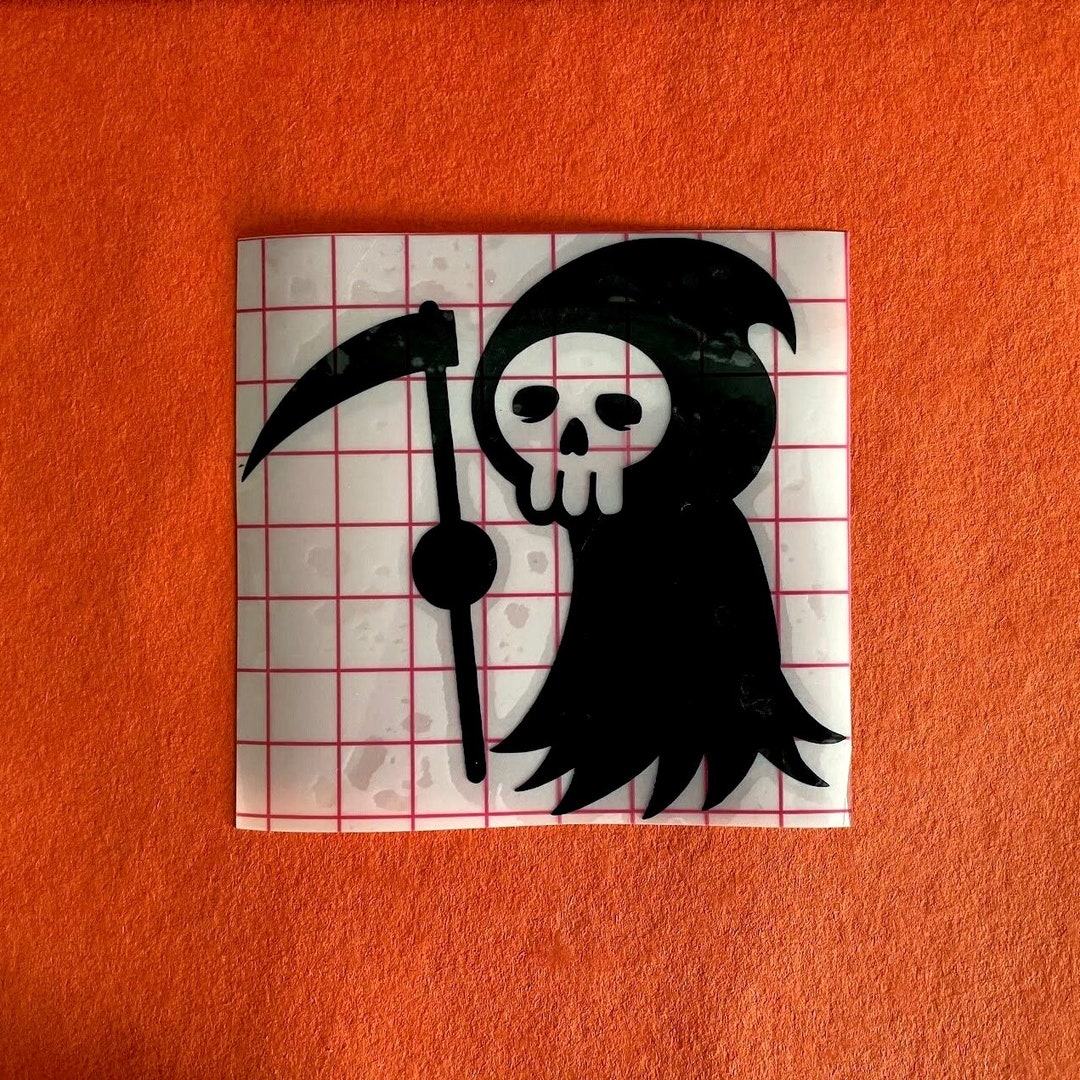 Gloom and Doom Shop Logo Decal | Original Design, Grim Reaper, Skeleton ...