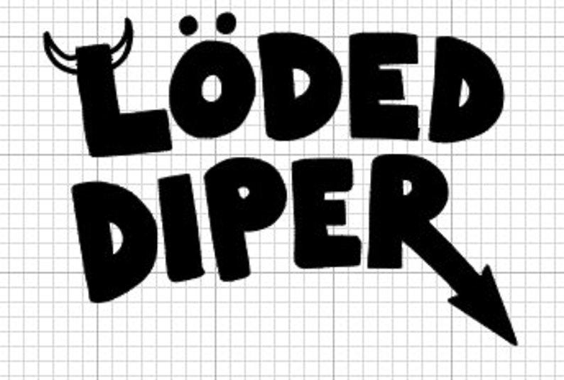 Loded Diper Car Decal | Vinyl Sticker, Water Bottle, Laptop, Rodrick ...
