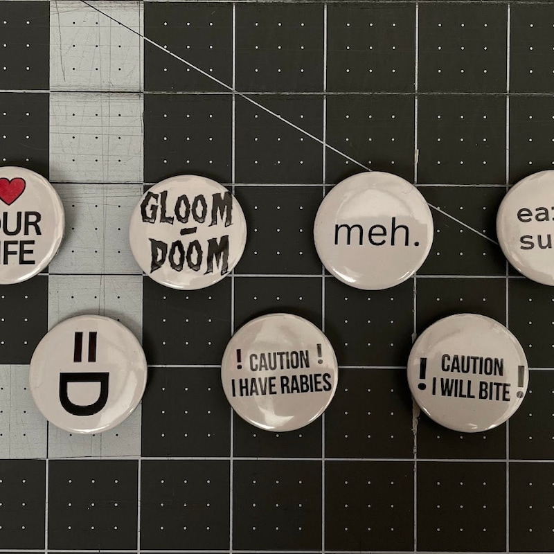Funny Buttons - Etsy