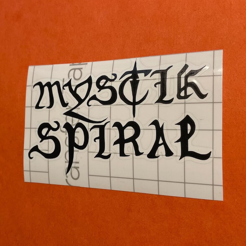 Mystik Spiral Car Decal | Sticker, Vinyl, Daria, Grunge, Trent, Laptop ...