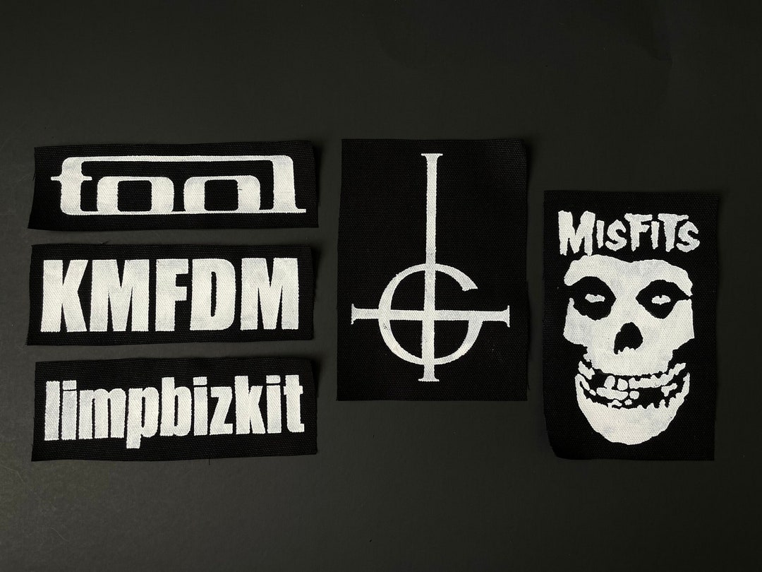Hand Painted Nu Metal, Punk, Rock, Goth, Industrial Patches | Sew On - Etsy