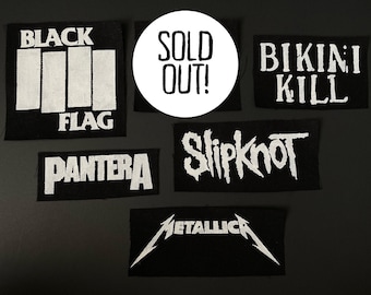 Hand Painted Nu Metal, Punk, Rock, Goth, Industrial Patches Sew On - Etsy