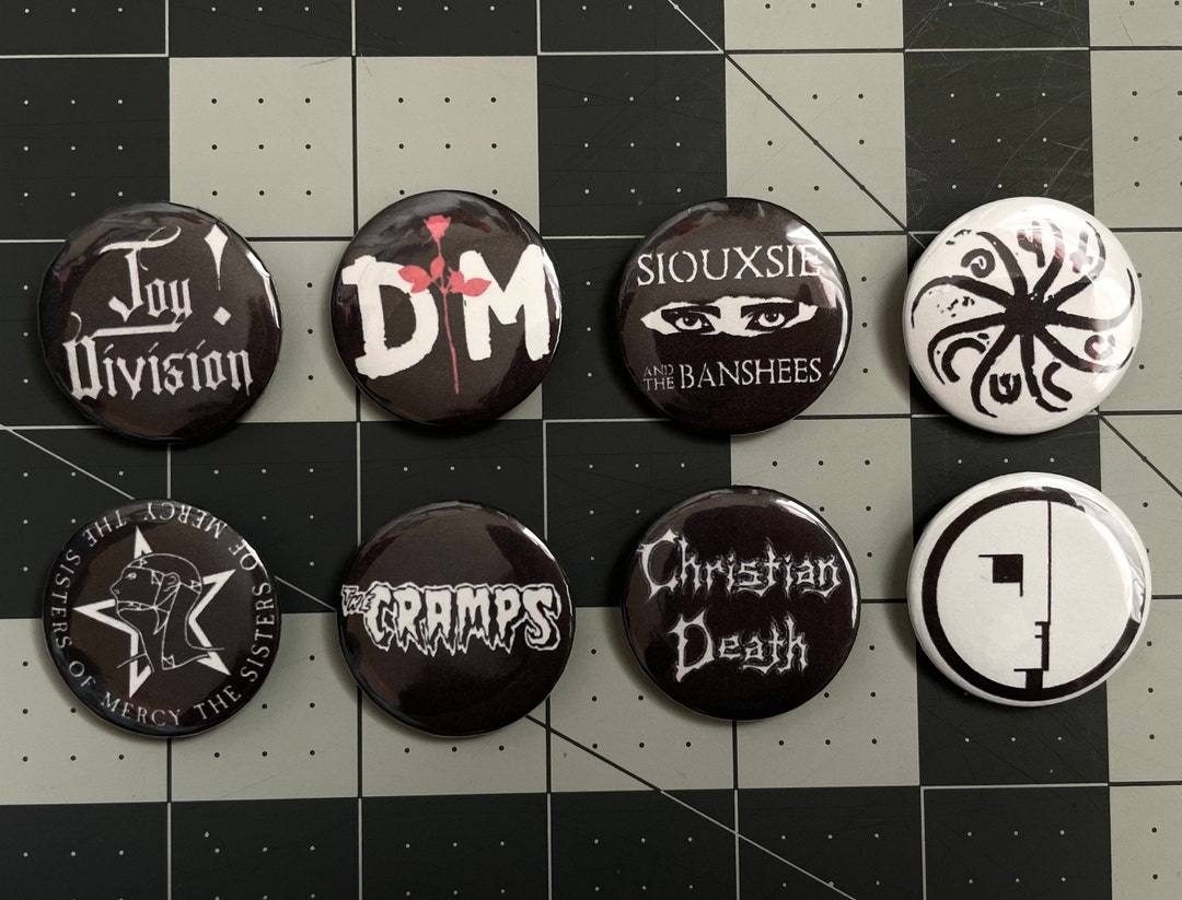 1.25" Goth Metal Pinback Buttons - Etsy