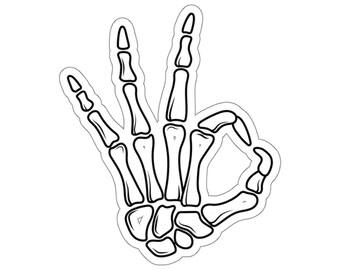 Skeleton Ok Sign - Etsy