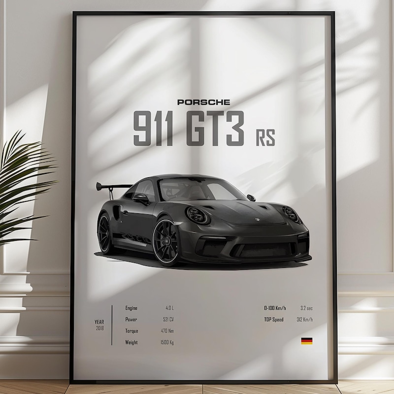Porsche 911 Gt3 Rs Poster - Etsy