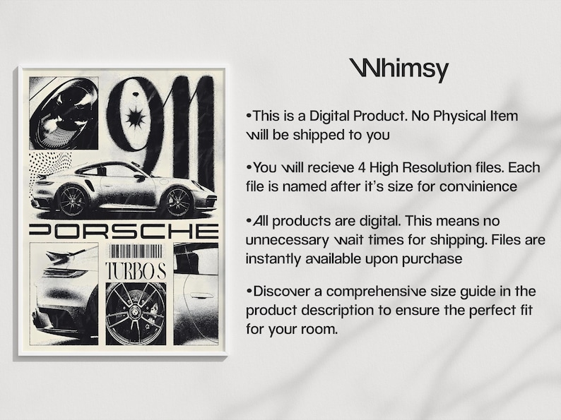 Porsche 911 Turbo S Poster - Sleek Wall Art for Car Enthusiasts - Boys ...