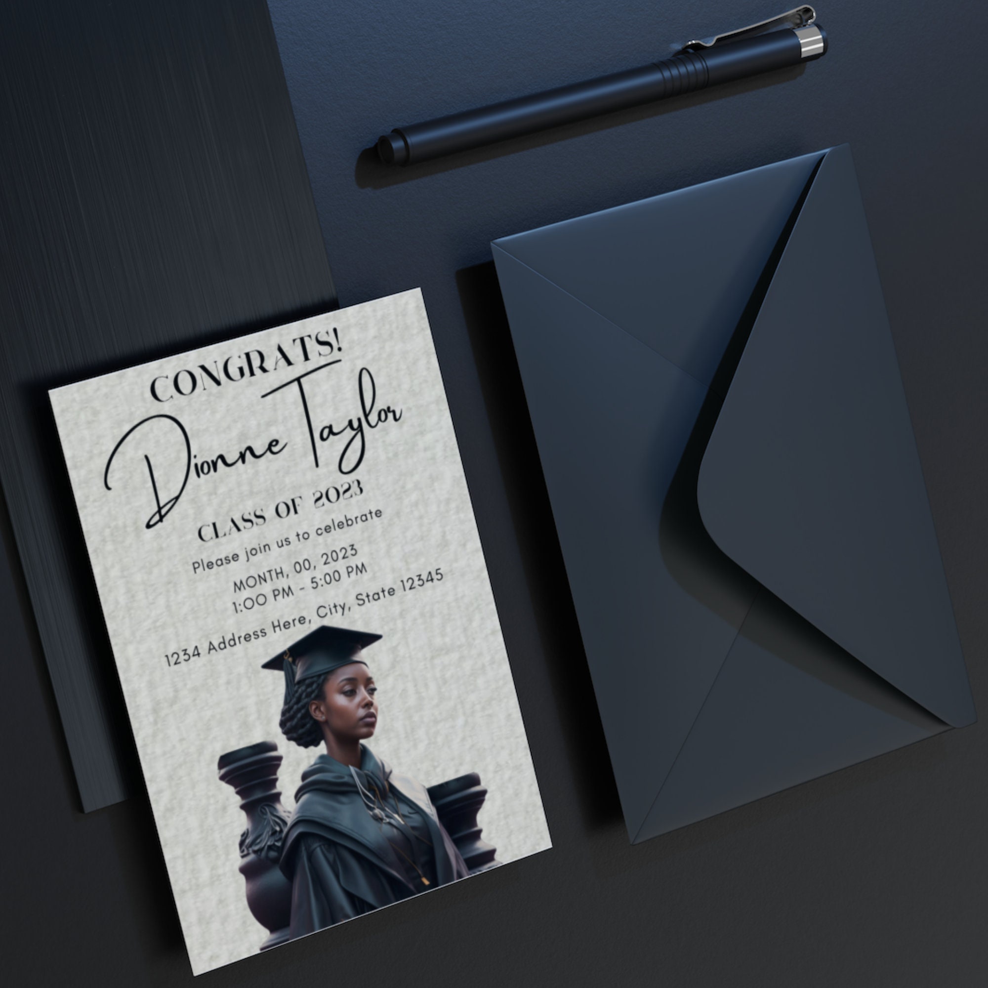 Graduation Invitations, Instant Download, International Invitation ...