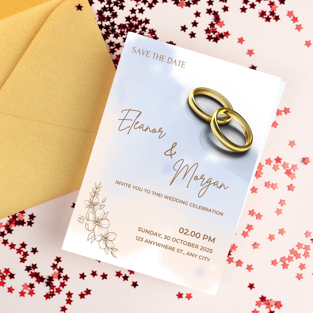 Wedding Invitation Card Template | Editable Wedding Card | Printable ...