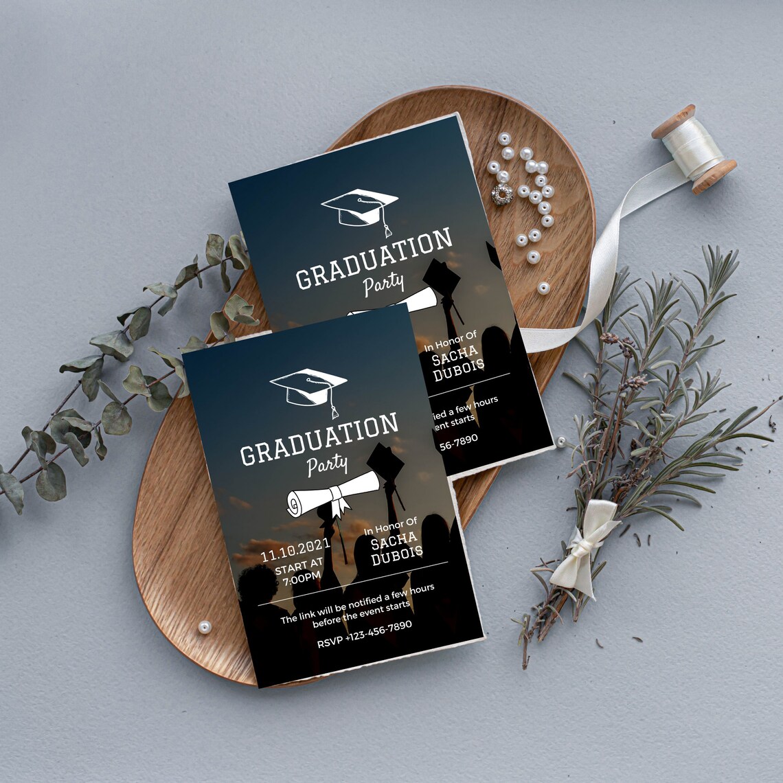 Graduation Invitation Card Template Graduation Invitation - Etsy
