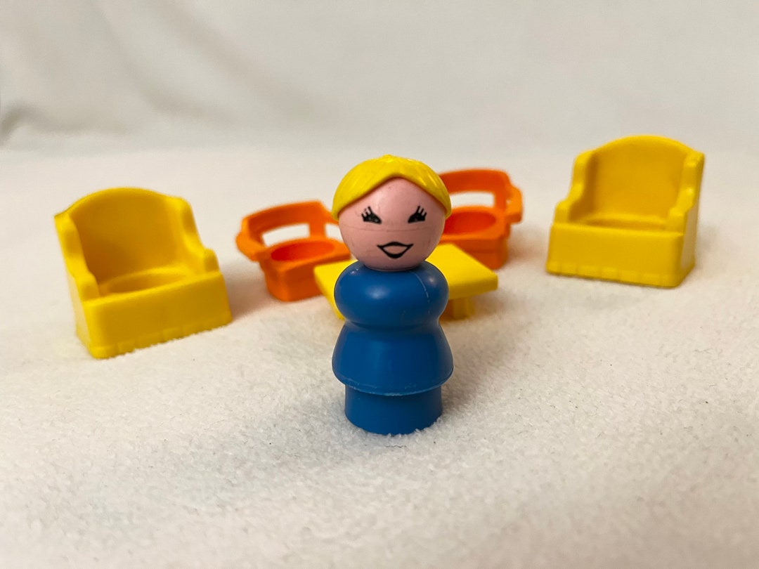1970s Vintage Fisher Price Lady and Furniture - Etsy