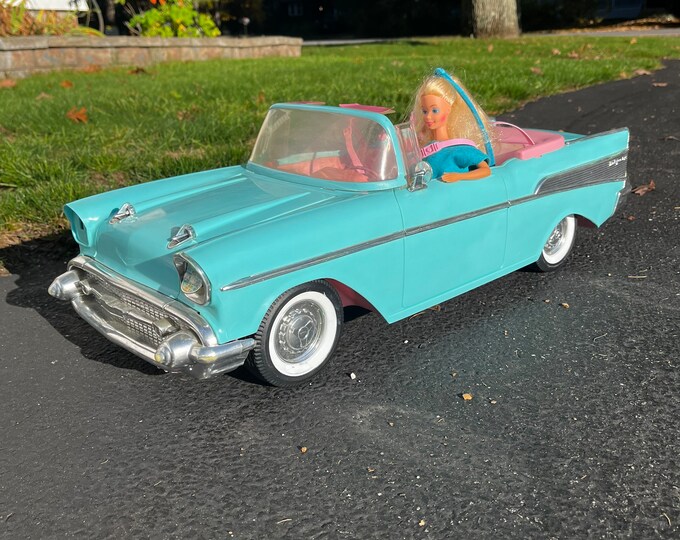 Vintage 1988 Mattel Barbie Car: ‘57 Chevy Bel Air Convertible - Etsy
