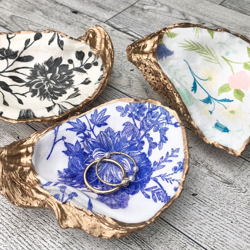 Oyster Shell Ring Dish - Etsy